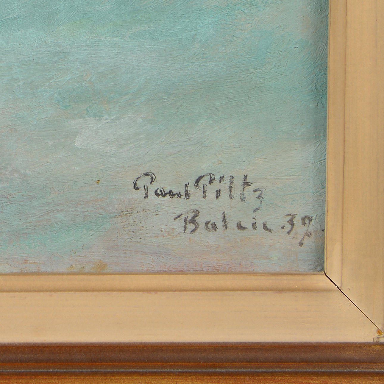 PAUL PILTZ. Olja på pannå, signerad och daterad. Konst - Måleri - Auctionet