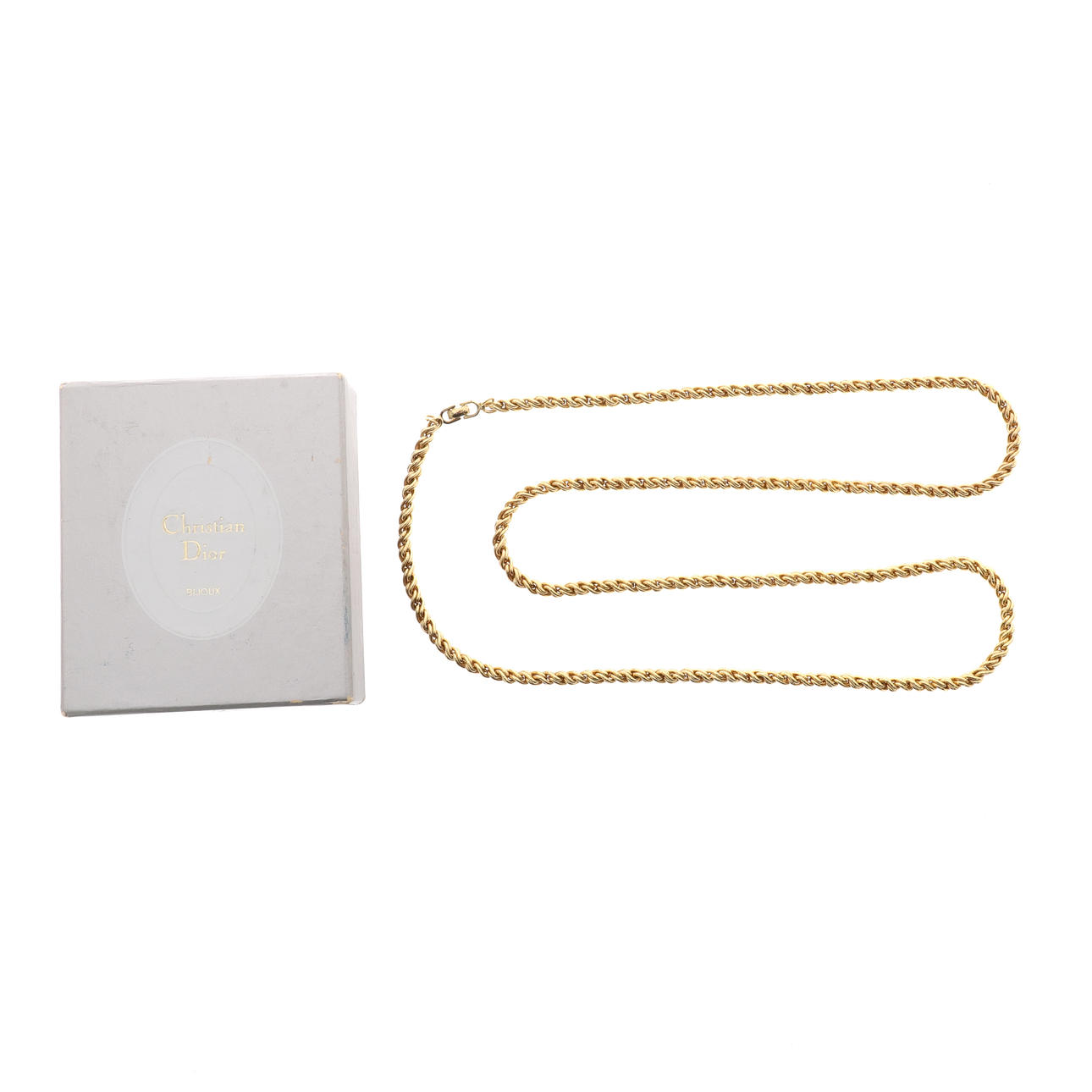 KRISTEN DIOR. ETT VINTAGE RULLAT GULDHALSBAND. Smycken & Ädelstenar ...