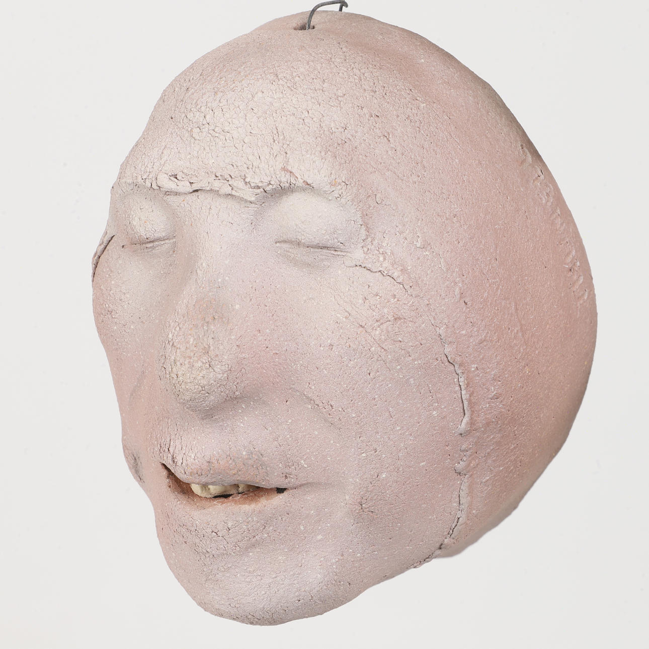 JOHAN THUNELL. Figurin, ansikte, keramik, signerad Thunell. Keramik ...