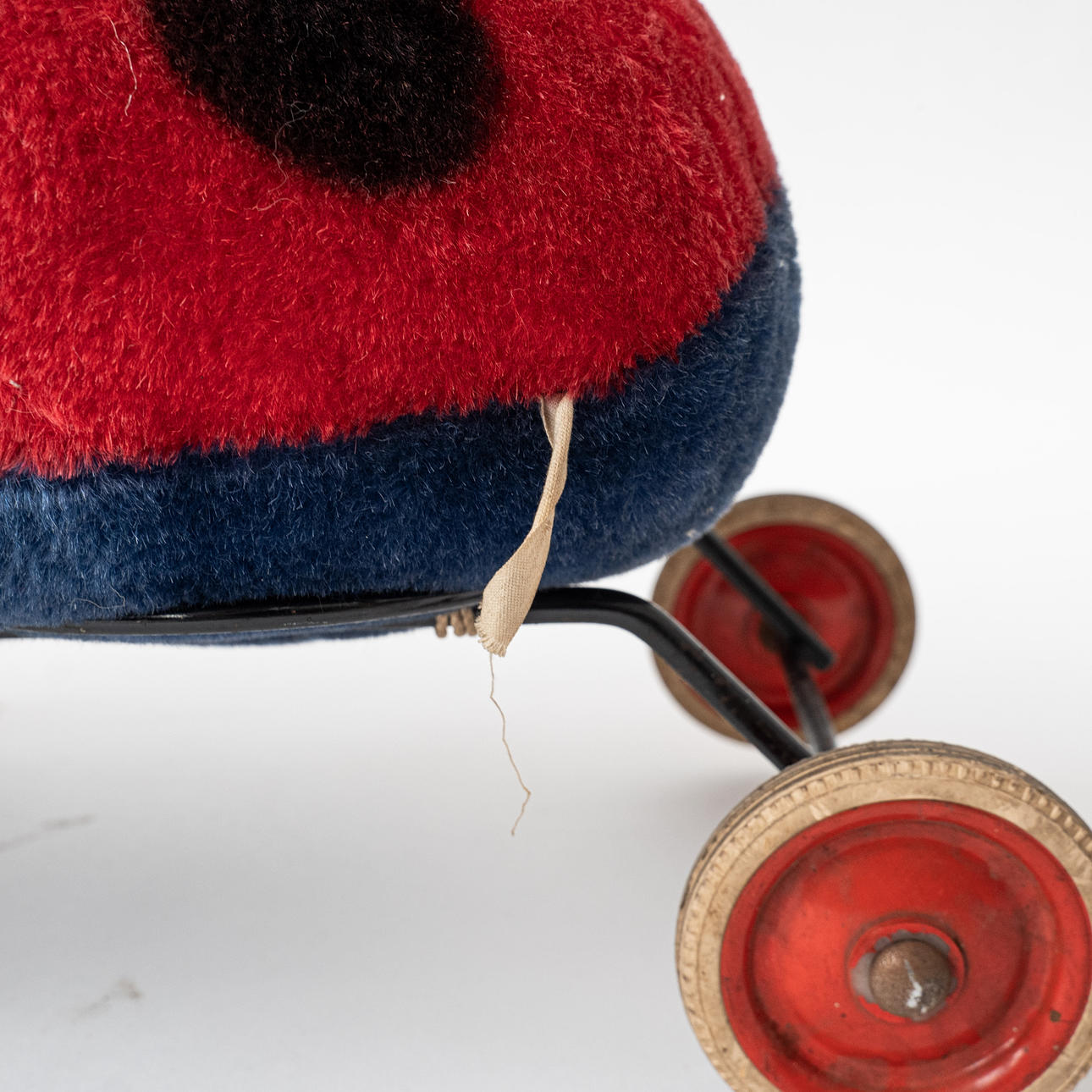 Steiff, ladybug on wheels / pull-along toy, fabric, metal, 1950s ...