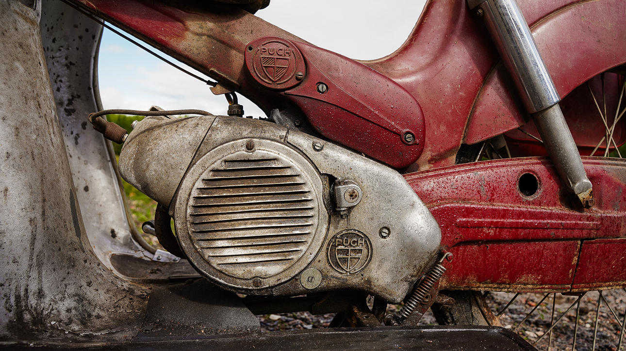 PUCH, moped, modell VS50, 1950/60-tal. Fordon, Båtar & Delar - Mopeder ...