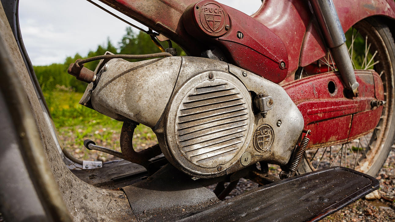 PUCH, moped, modell VS50, 1950/60-tal. Fordon, Båtar & Delar - Mopeder ...