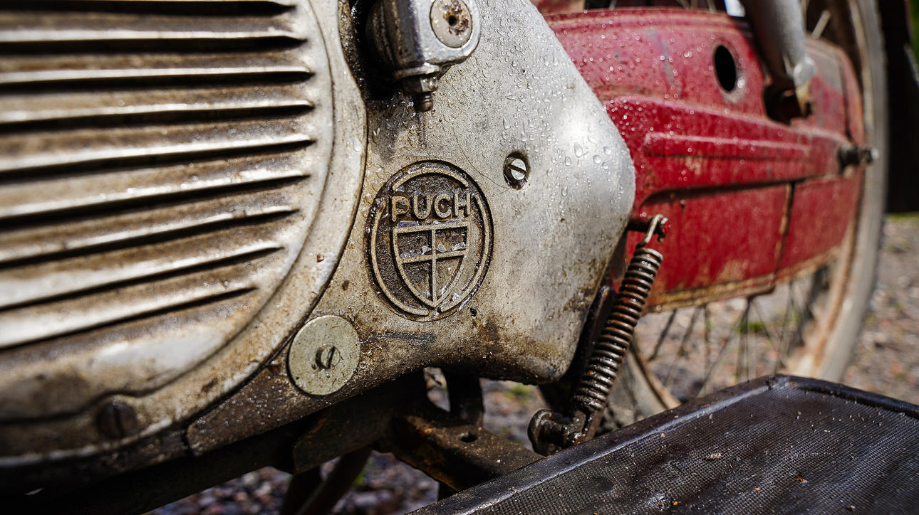 PUCH, moped, modell VS50, 1950/60-tal. Fordon, Båtar & Delar - Mopeder ...