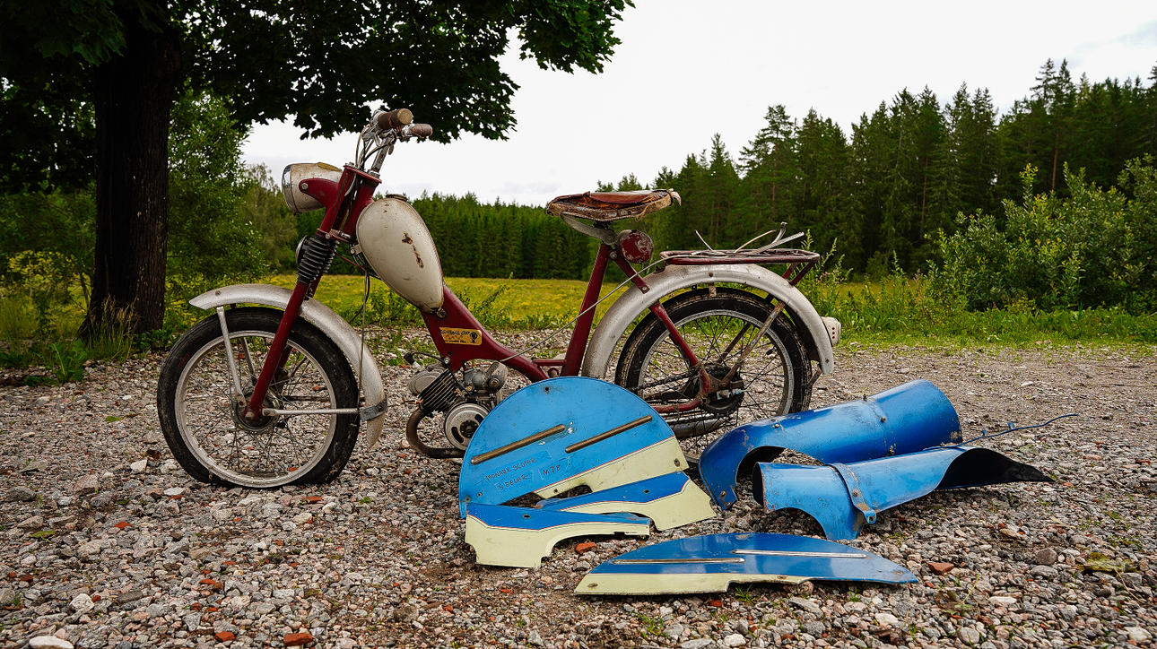 MONARK SCOOTER, moped, 1950/60-tal. Fordon, Båtar & Delar - Mopeder ...