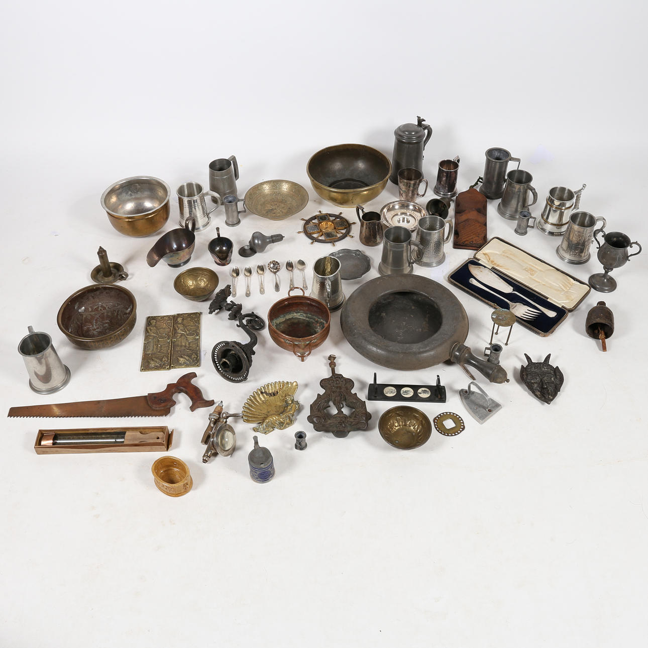 A VERY LARGE COLLECTION OF METAL-WARE. Silver & Metals - Other metals ...