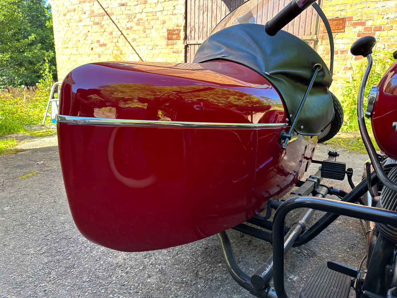 INDIAN, Chief Model 346 with Sidecar. Model year: registered as a 1947 ...