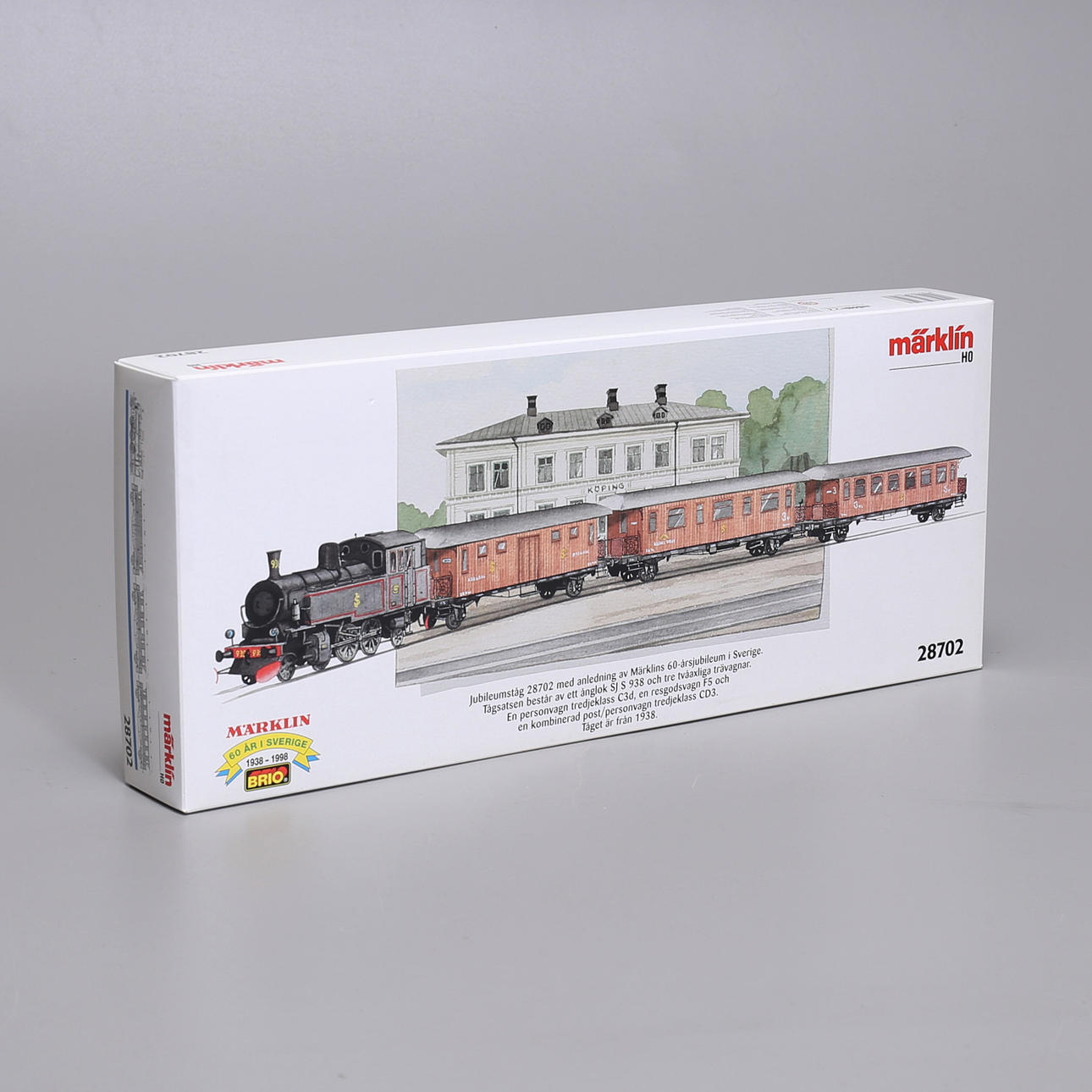 MÄRKLIN H0, Jubilee train set "60 years in Sweden", Steam locomotive ...