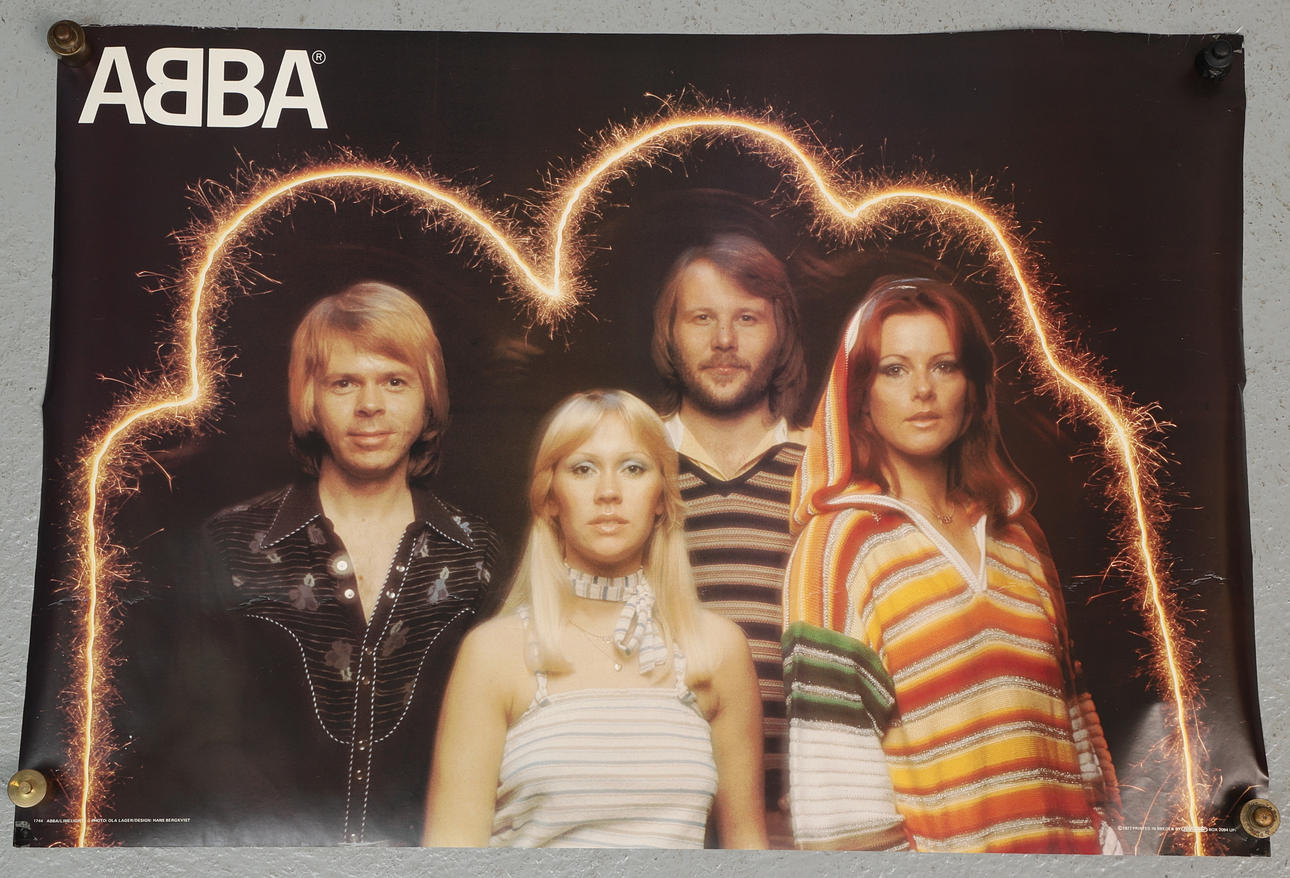 ABBA, original poster, "Abba / Limelight", printed in Sweden, Scandecor ...