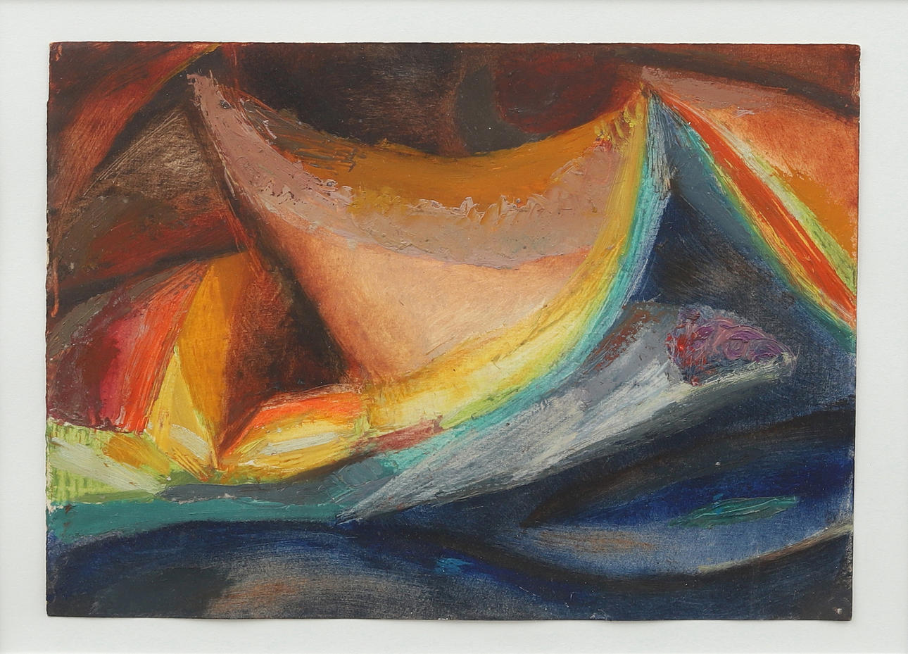 KARIN LUTS-ARUMAA (1904-1993). Composition, oil on paper, signed on ...