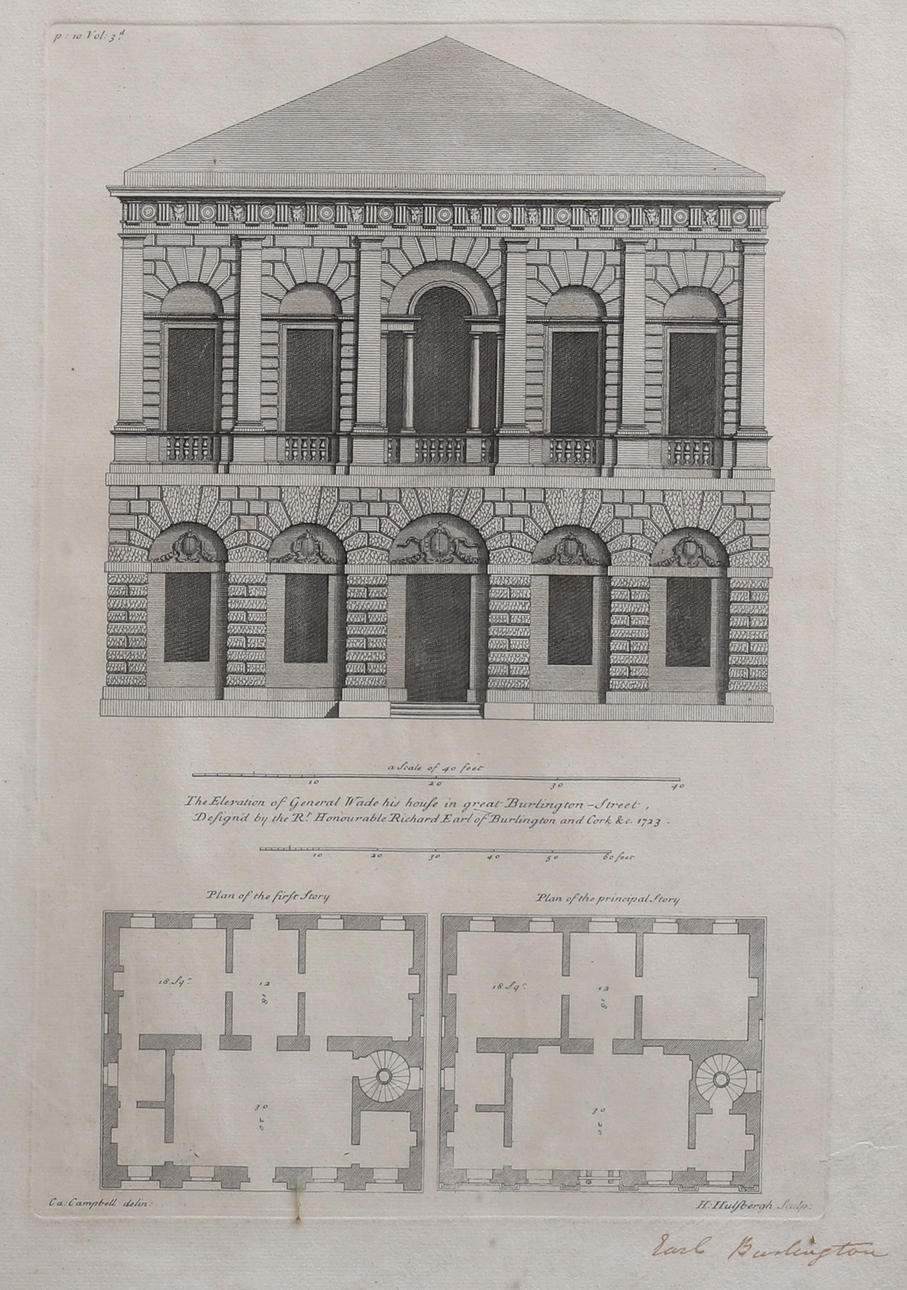 AFTER COLEN CAMPBELL (1676-1729). THE ELEVATION OF GENERAL WADE HIS ...