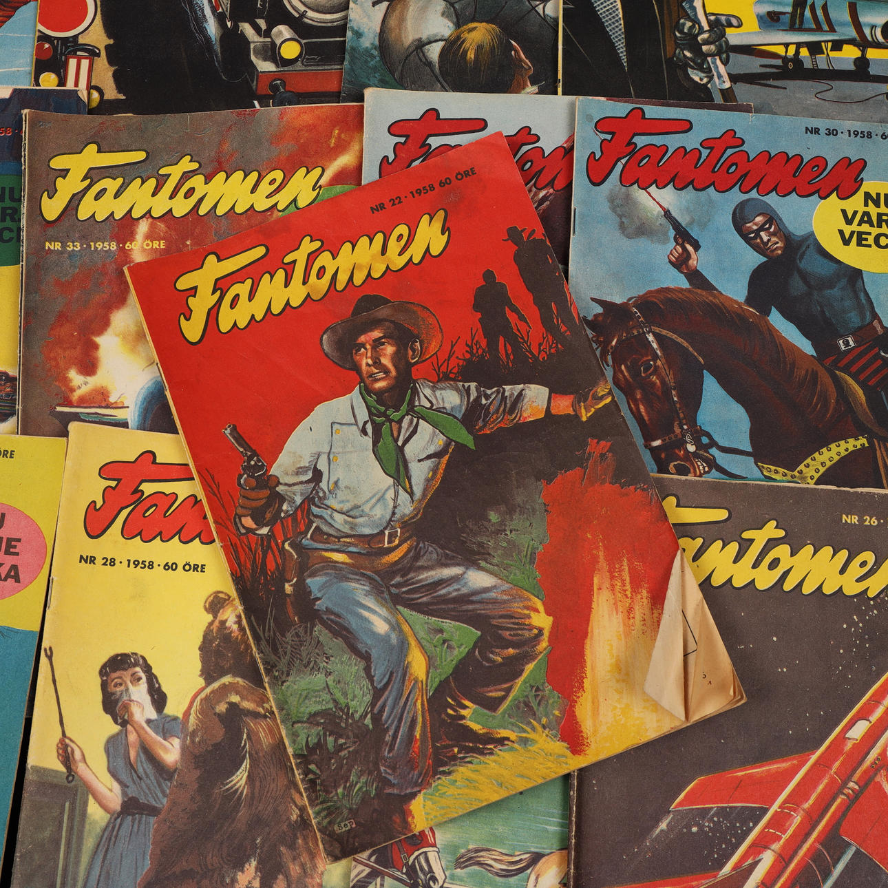 FANTOMEN, 16 st från 1958, serietidning. Leksaker - Serietidningar ...