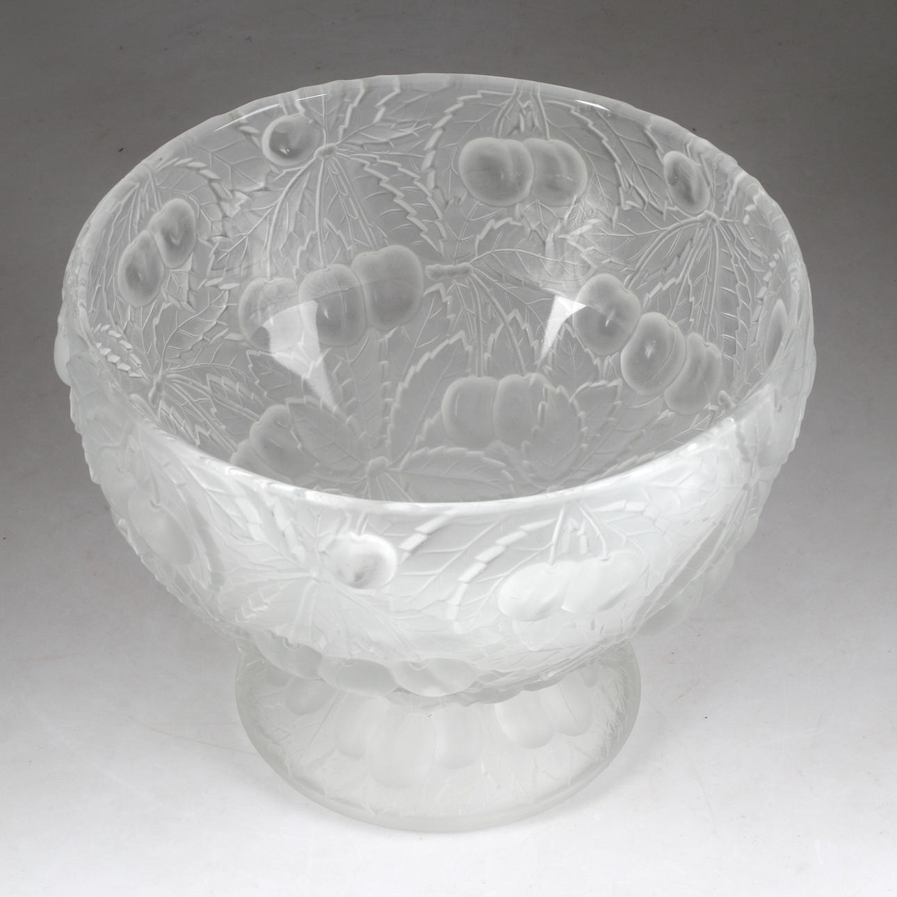 SKÅL, frostat glas, Joseph Inwald, Barolac, 1900-tal. Glas - Bruksglas ...