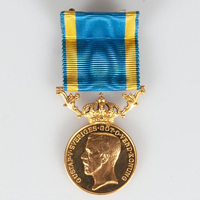 GULDMEDALJ, För Nit och Redlighet i Rikets tjänst, guld 23k, 1937. Vikt ...