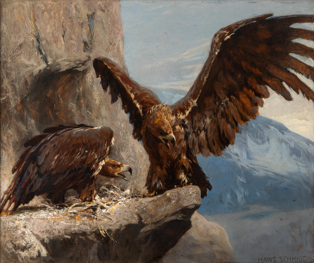 HANS SCHMIDT (1877-1958). Örnboet. Konst - Måleri - Auctionet