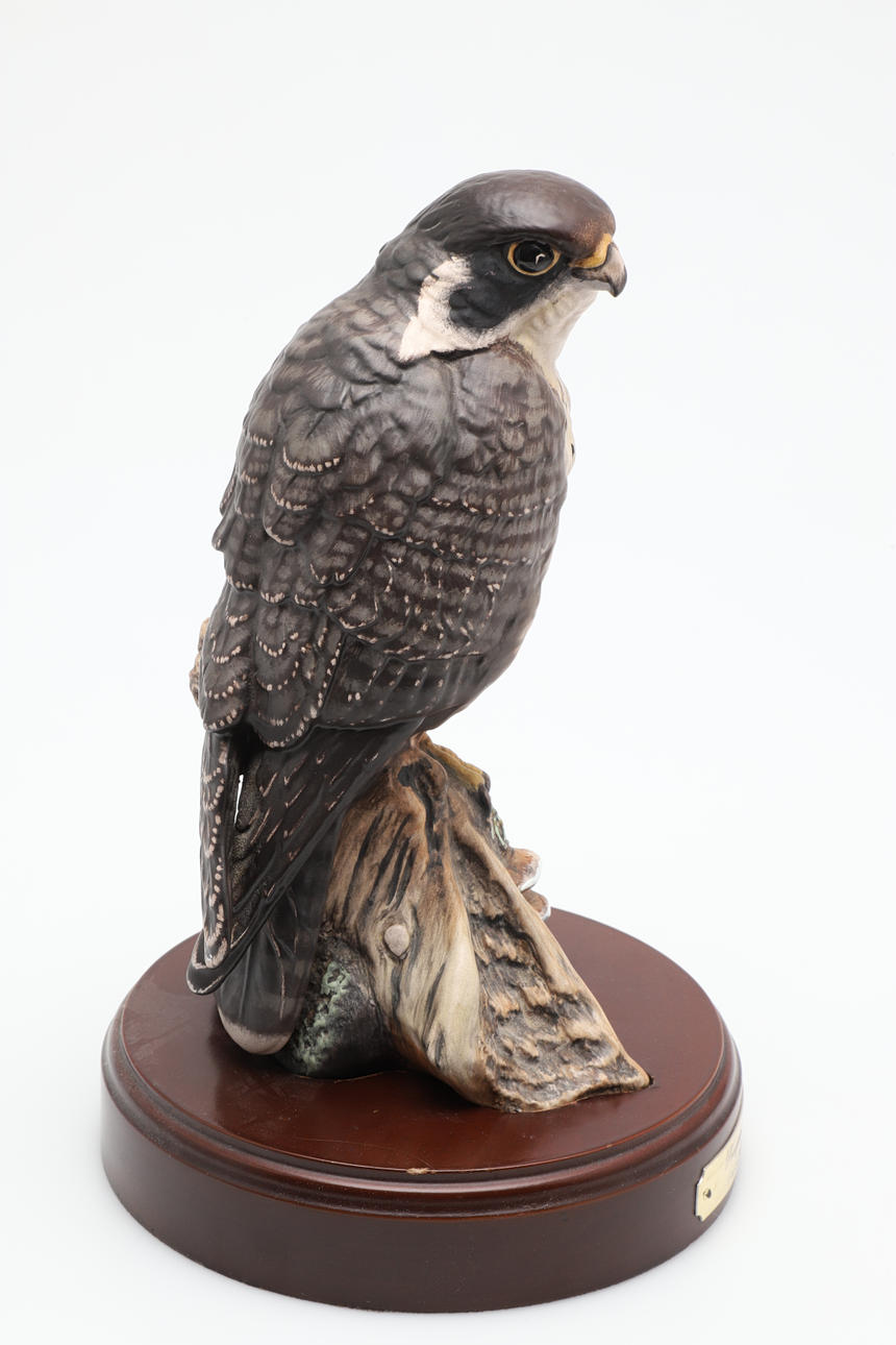 A ROYAL DOULTON LIMITED EDITION PEREGRINE FALCON. Ceramics & Porcelain ...