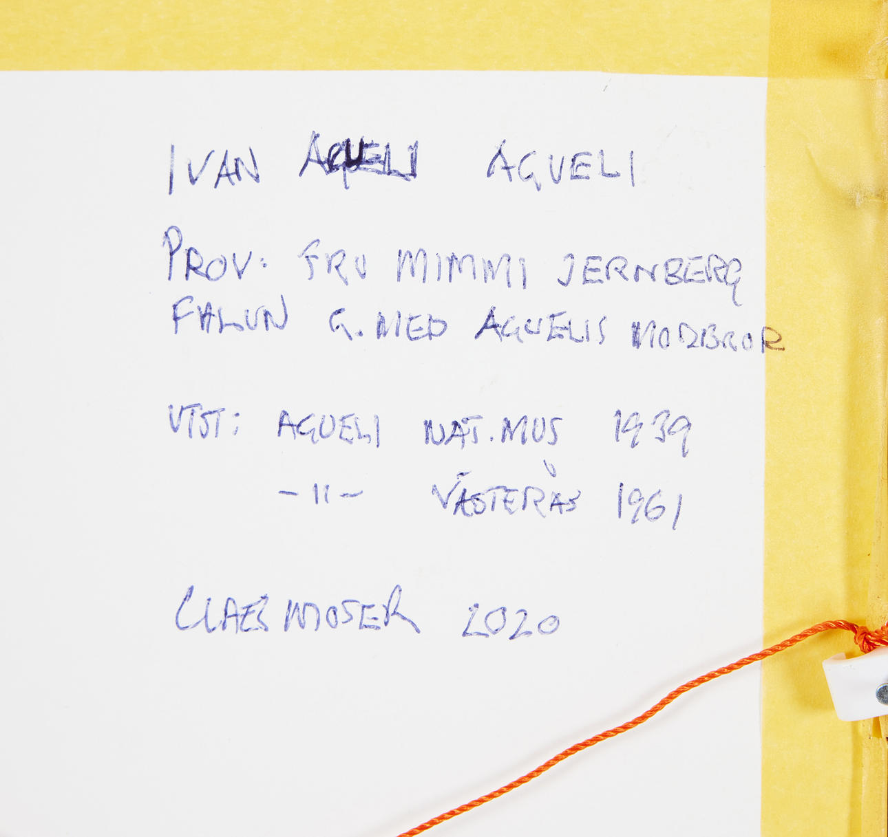 IVAN AGUÉLI. "Virginé". Konst - Teckningar - Auctionet