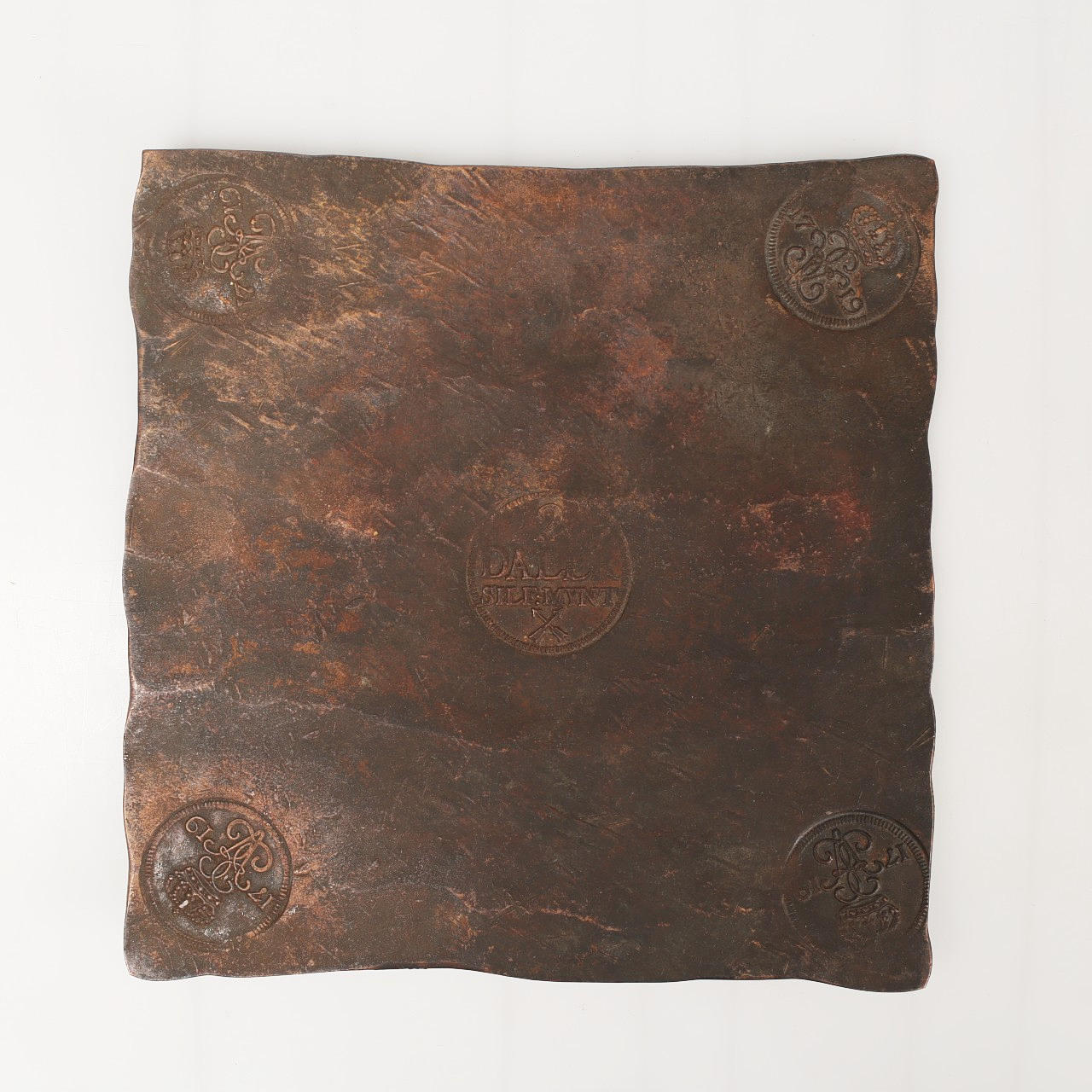 PLÅTMYNT, koppar, 2 daler, Ulrika Eleonora, med årtal 1719, senare ...