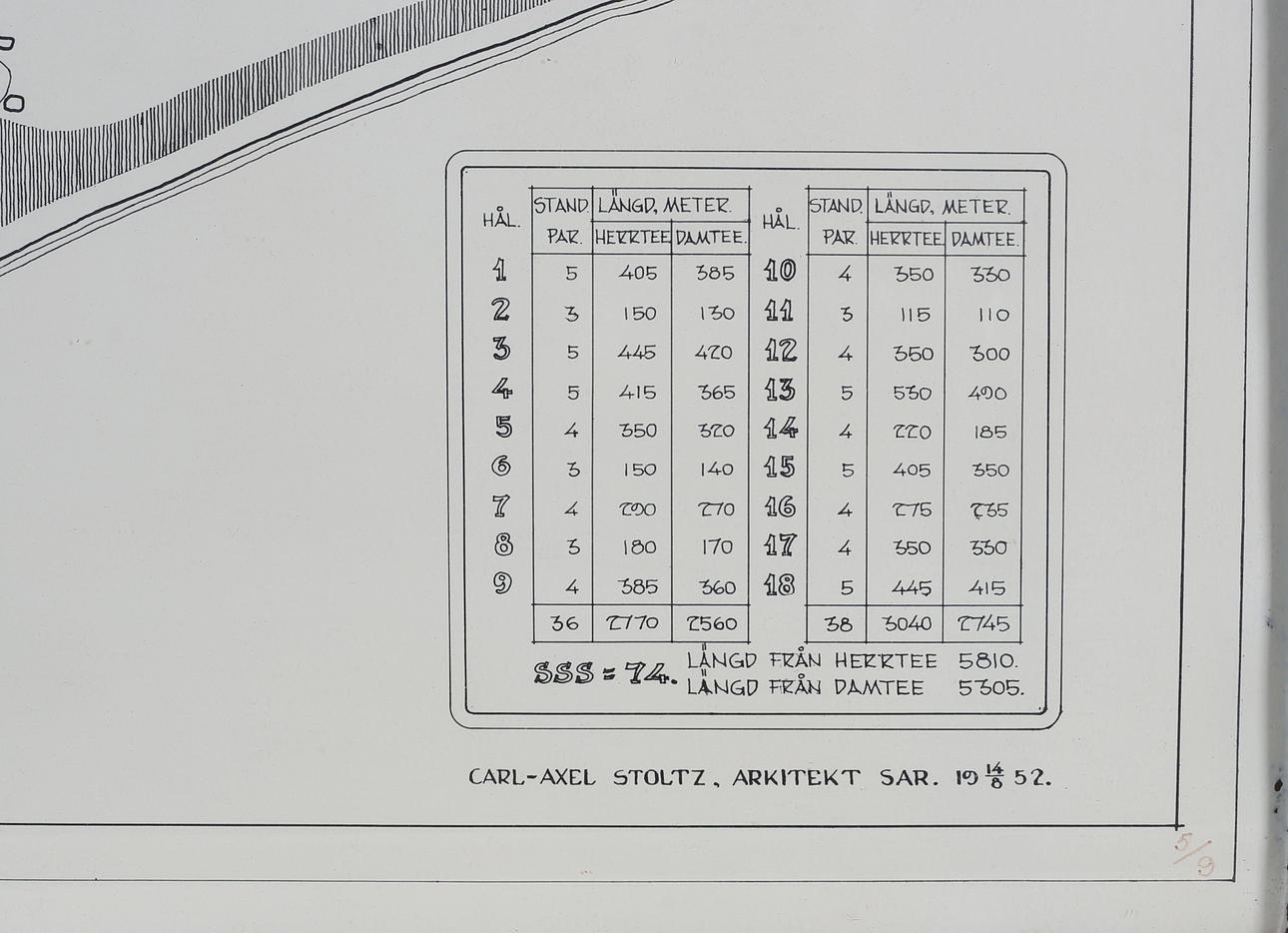 RITNING, Falsterbo Golfklubbs bana, Carl-Axel Stoltz, Arkitekt Sar ...