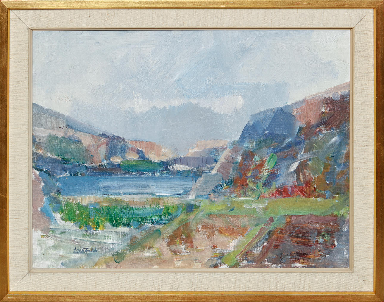 LARS FALK. Landskap, olja på duk, signerad. Konst - Måleri - Auctionet