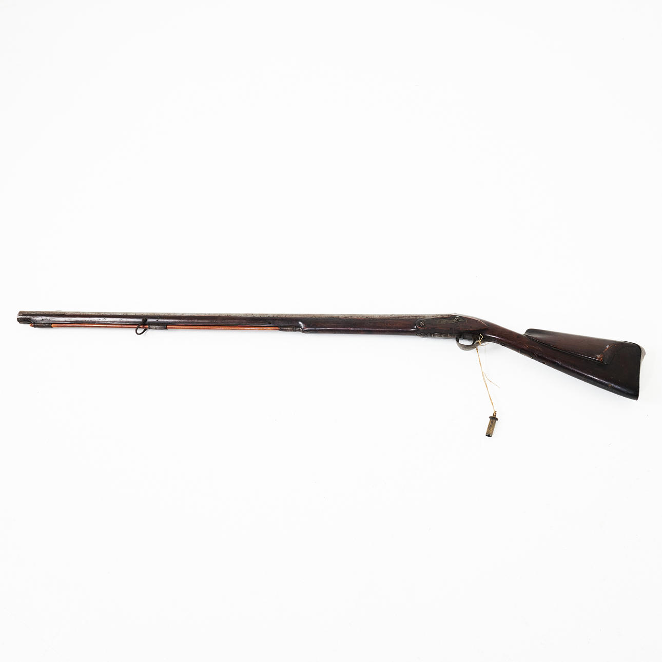 BUCKLE RIFLE, 1800s, changed from flint lock, barrel and fittings made ...