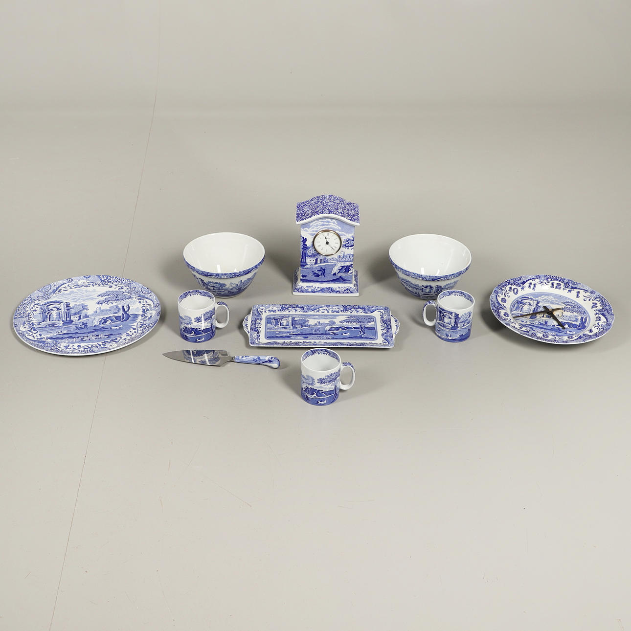 ITALIAN SPODE CLOCK & OTHER MODERN ITEMS. Ceramics & Porcelain ...