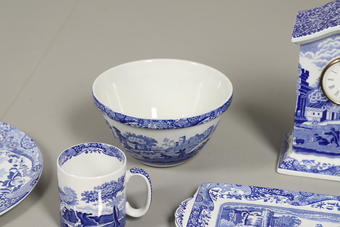 ITALIAN SPODE CLOCK & OTHER MODERN ITEMS. Ceramics & Porcelain ...