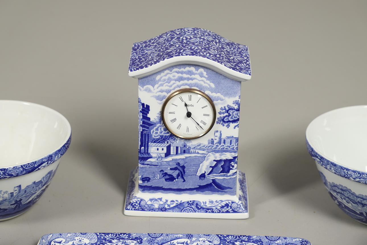 ITALIAN SPODE CLOCK & OTHER MODERN ITEMS. Ceramics & Porcelain ...