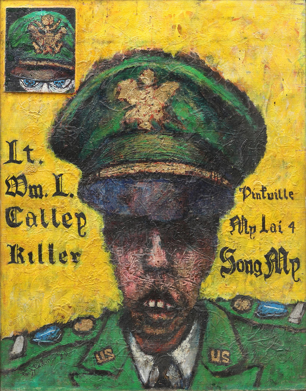 CLIFFORD JACKSON (USA/SVERIGE 1927-2006). "Lt Calley", oil on Board ...