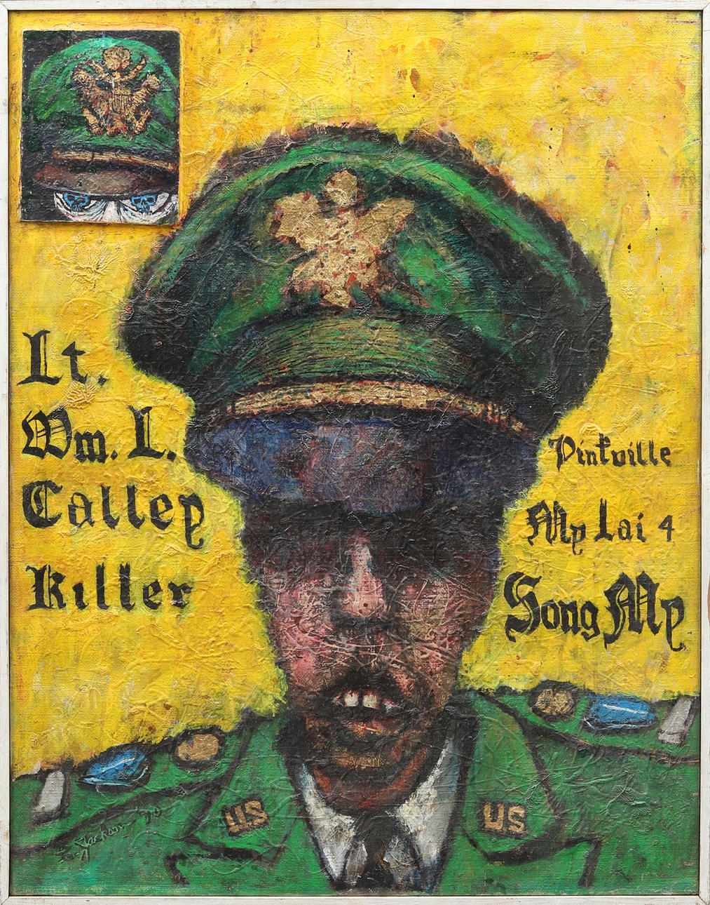 CLIFFORD JACKSON (USA/SVERIGE 1927-2006). "Lt Calley", oil on Board ...