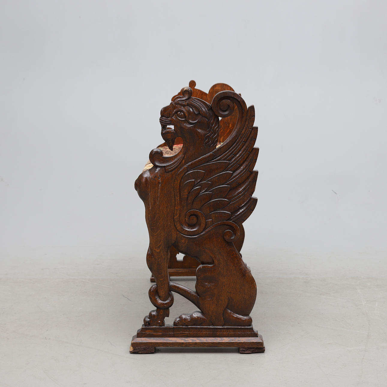 BÄNK-/PALL, ek, 1900-tal. Möbler - Fåtöljer & Stolar - Auctionet