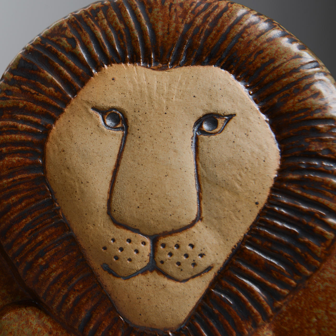 LISA LARSON. Large pair of lions from the series Noah's Ark ...