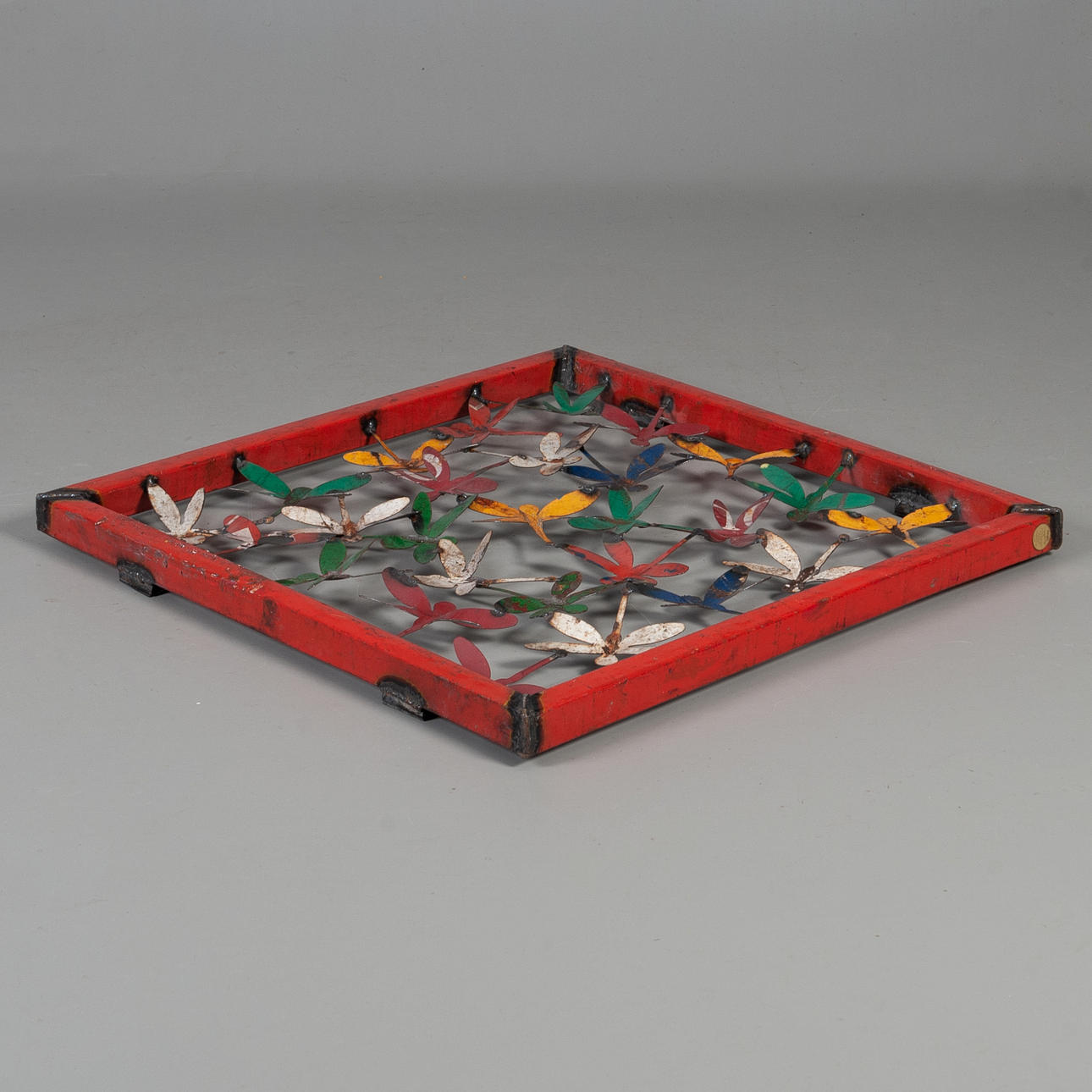 AARON JACKSON. SKULPTUR, fjärilar, plåt. Konst - Skulptur - Auctionet