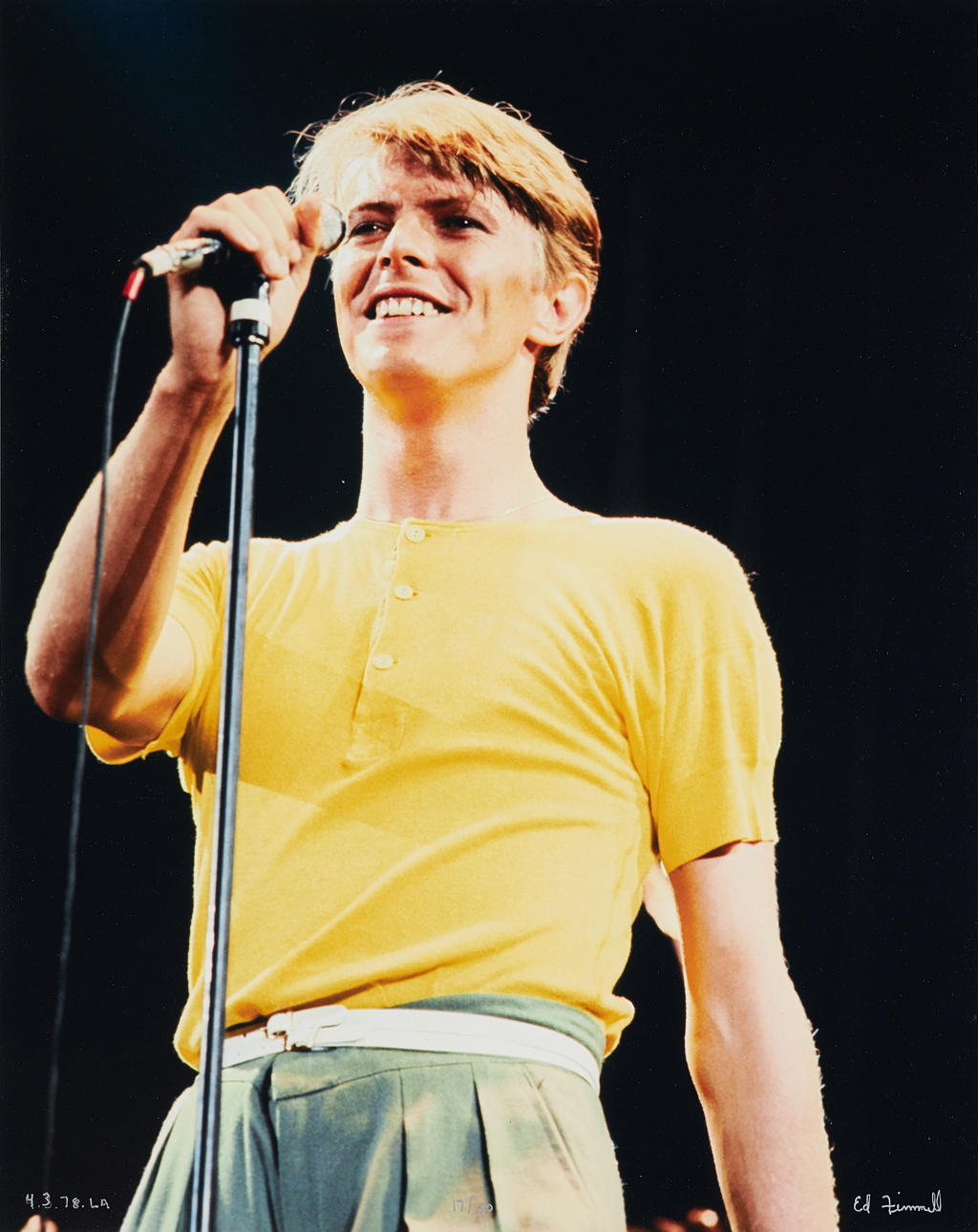ED FINNELL (USA/SVERIGE, FÖDD 1956). David Bowie "The Heroes Tour", Los ...