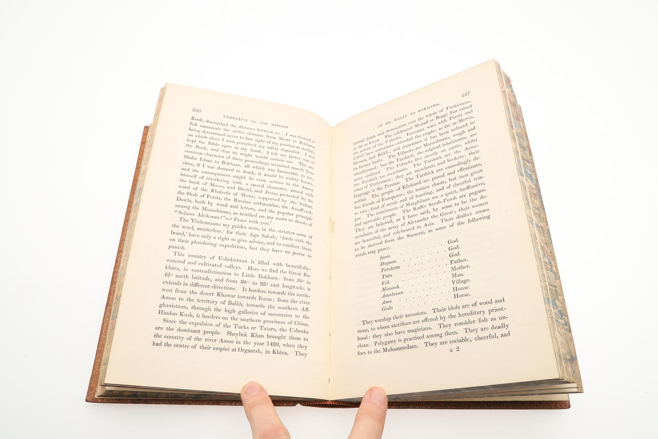 JOSEPH WOLFF. Narrative of a Mission to Bokhara, 1846. Books, Maps ...