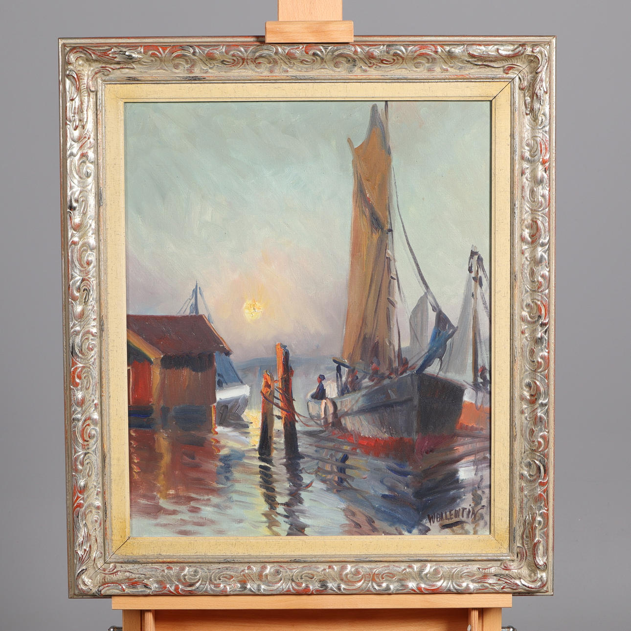 GUNNAR WALLENTIN. OLJA PÅ DUK, signerad. Konst - Måleri - Auctionet