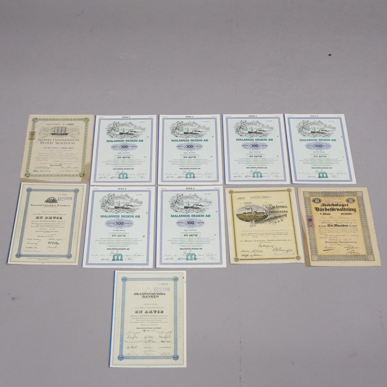 PARTI AKTIEBREV. Övrigt - Övrigt - Auctionet