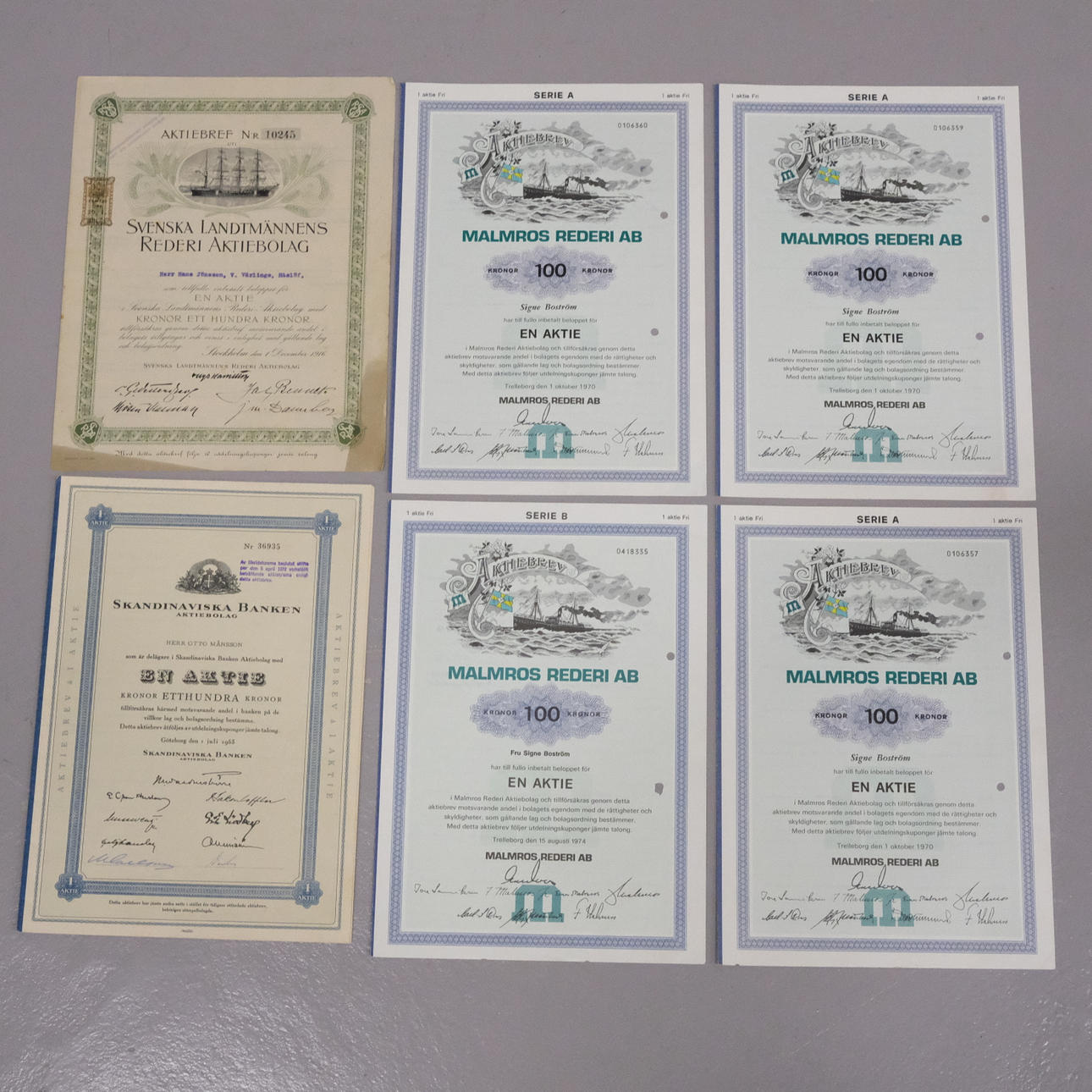 PARTI AKTIEBREV. Övrigt - Övrigt - Auctionet