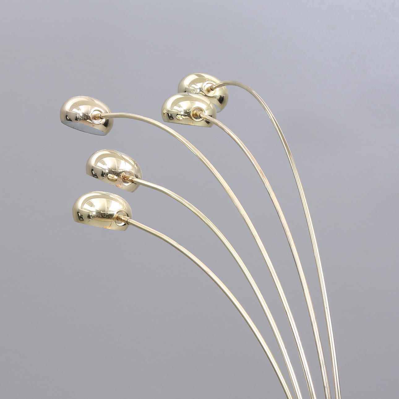 GOLVLAMPA, 5-armad med stenfot, 1900-talets senare del. Belysning ...