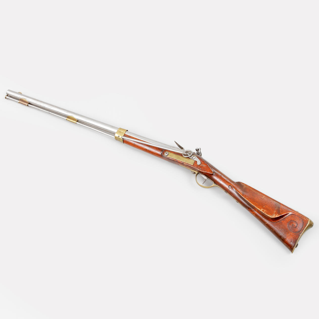 A 19th century flintlock rifle. Weapons & Militaria - Guns & Rifles ...