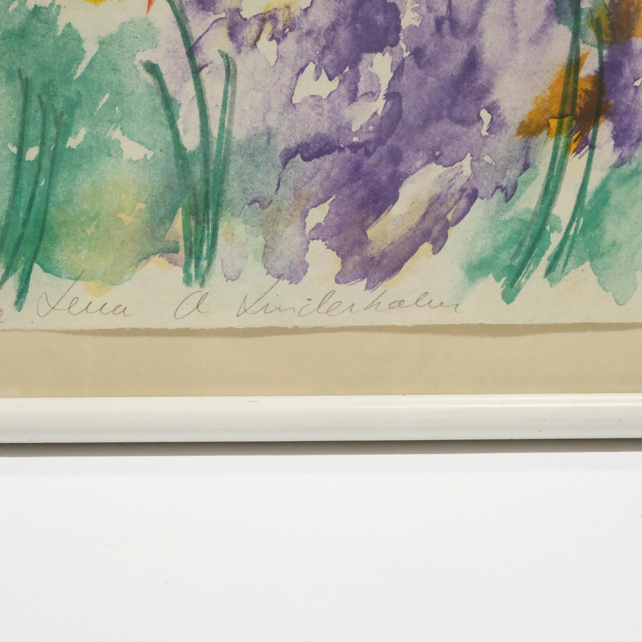 LENA LINDERHOLM. AKVARELL. Konst - Måleri - Auctionet