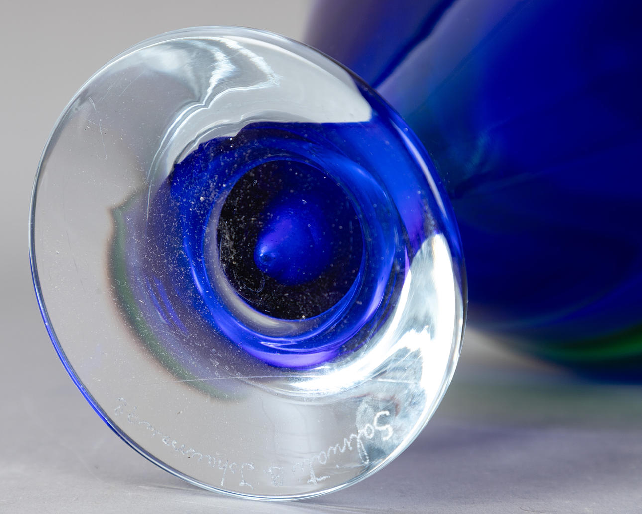 BERIT JOHANSSON. Large glass vase, Salviati, Murano, 1992. Glass - Art ...