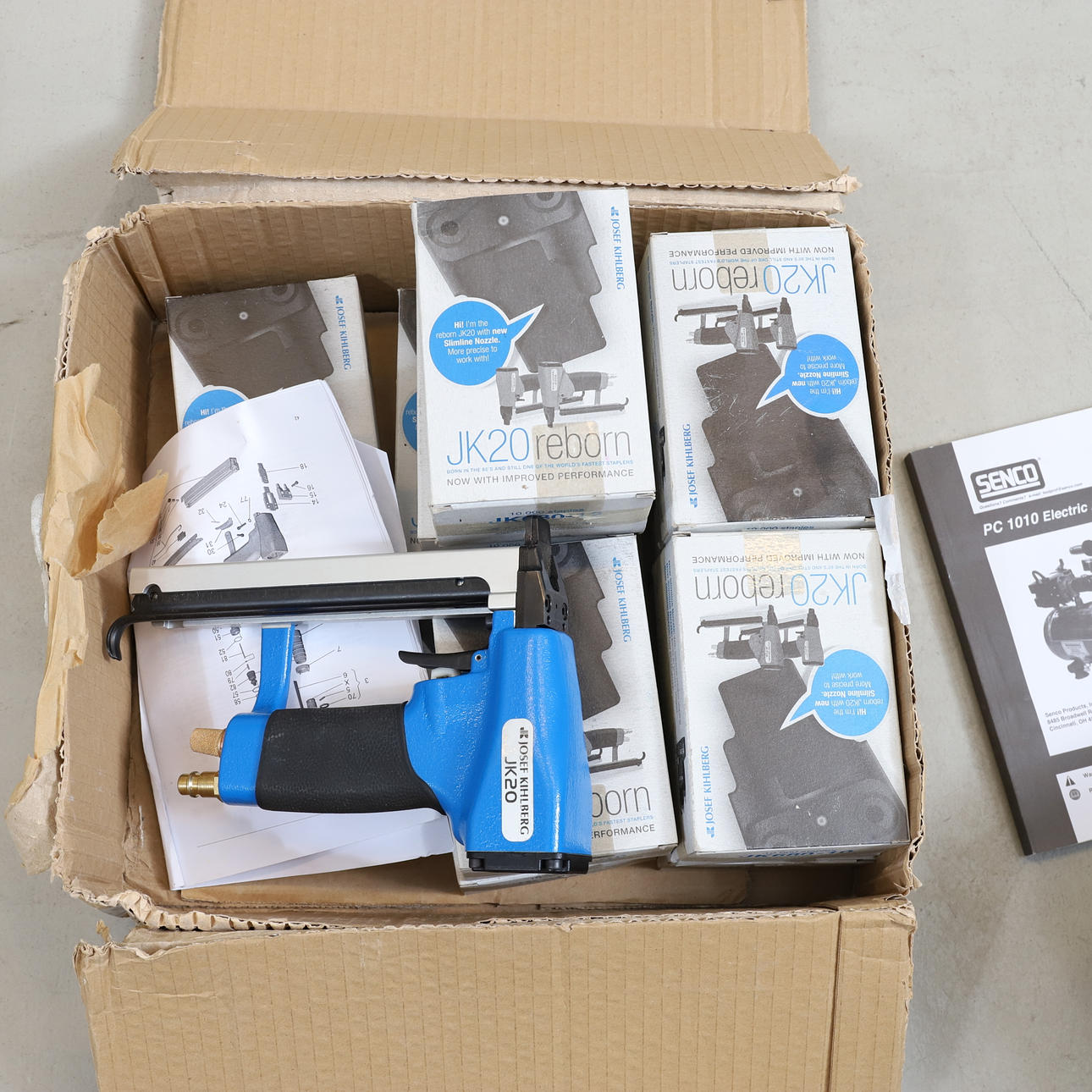 KOMPRESSOR, Senco, PC1010, med tillbehör. Övrigt - Moderna Verktyg ...