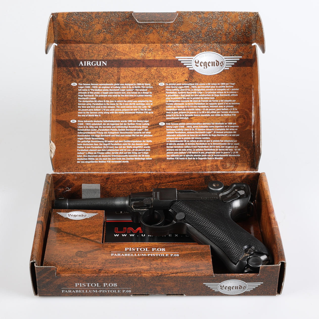 LUFTPISTOL, P.08, CO2, 4,5 mm. Vapen & Militaria - Skjutvapen - Auctionet
