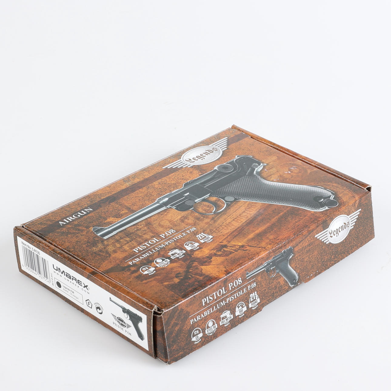 LUFTPISTOL, P.08, CO2, 4,5 mm. Vapen & Militaria - Skjutvapen - Auctionet