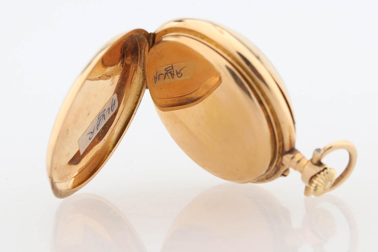 FICKUR, 18K guld, manuell, datum/dag, kalender, månfas, Schweiz, ca ...