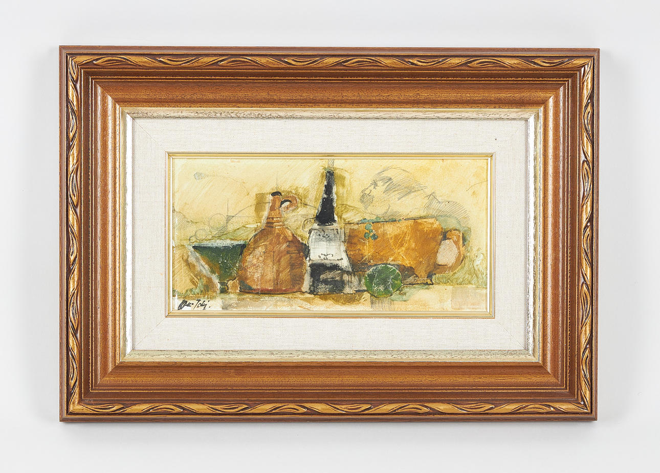 OLLI JOKI. "Efter festen", signerad samt daterad 1979, olja på pannå ...