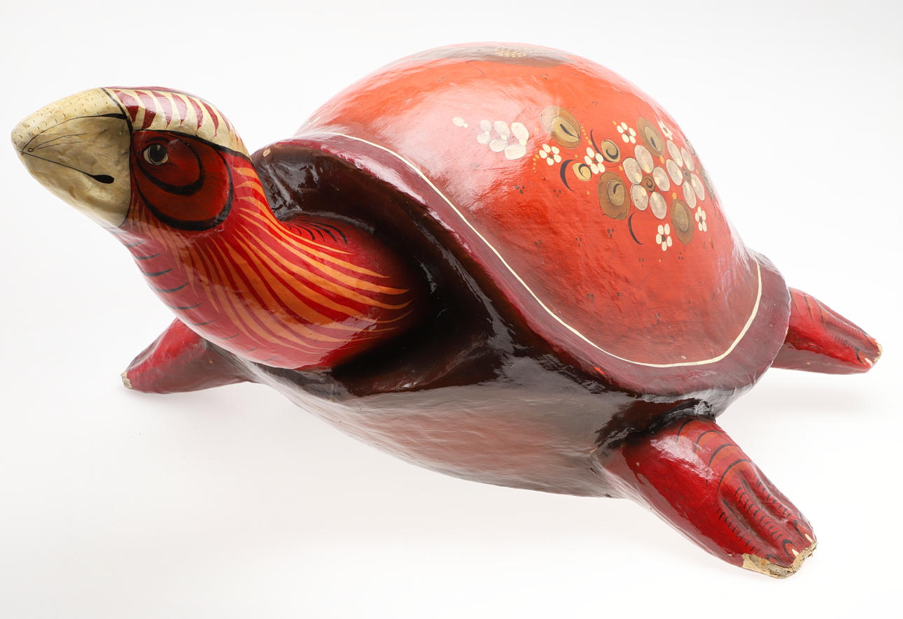 LARGE MEXICAN PAPIER MACHE TURTLE. Miscellaneous - Miscellaneous ...