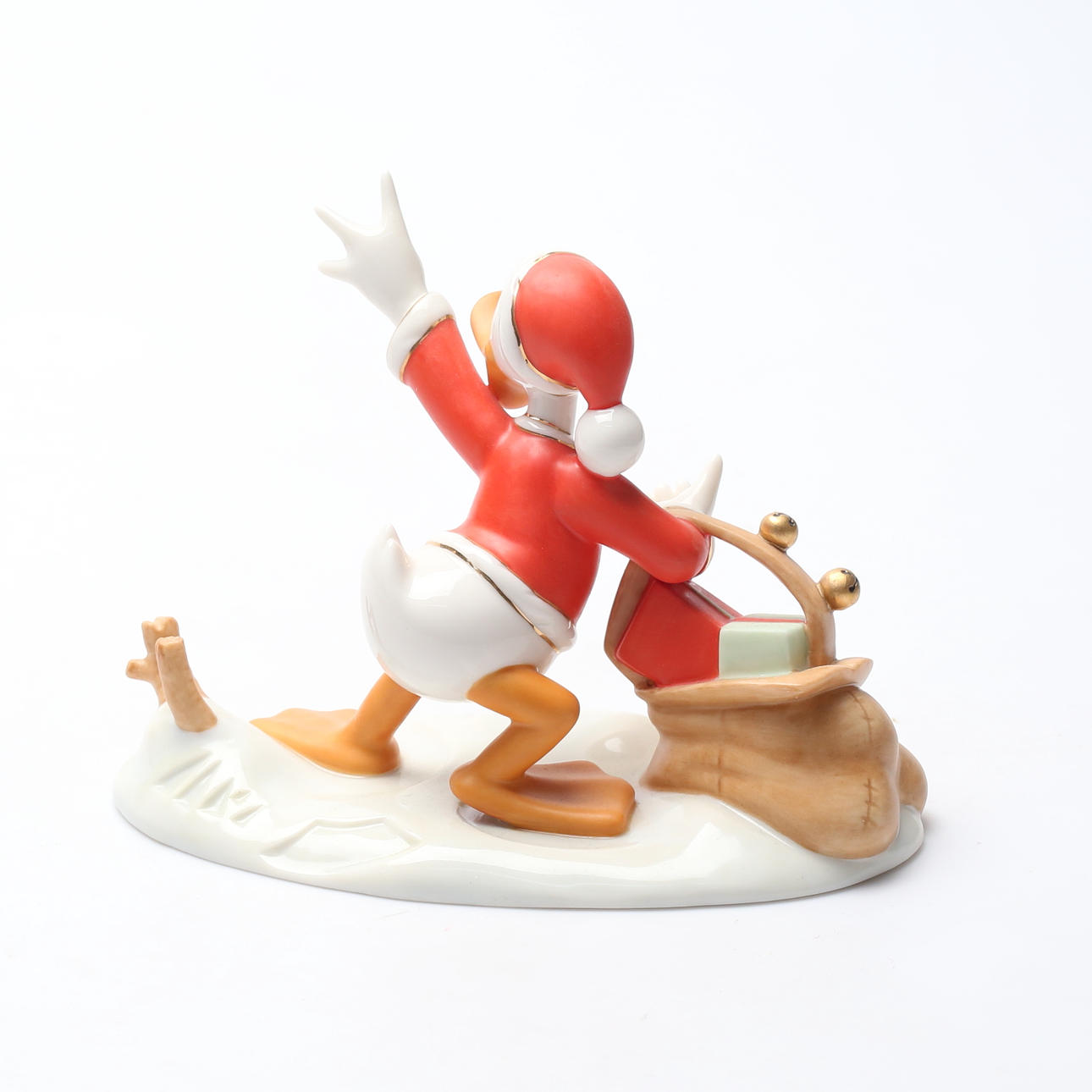 STEFAN LINDAHL. Figurine, porcelain with candle extinguisher, metal ...