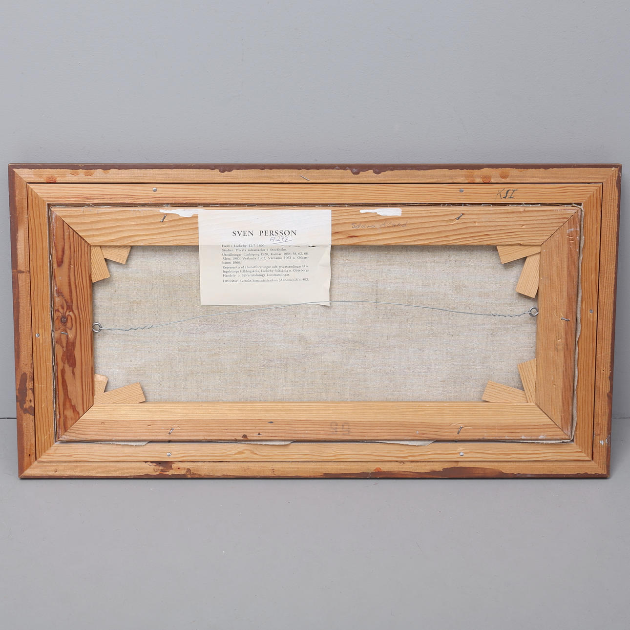 SVEN PERSSON. "Södra Öland". Olja på duk, signerad. Konst - Måleri ...