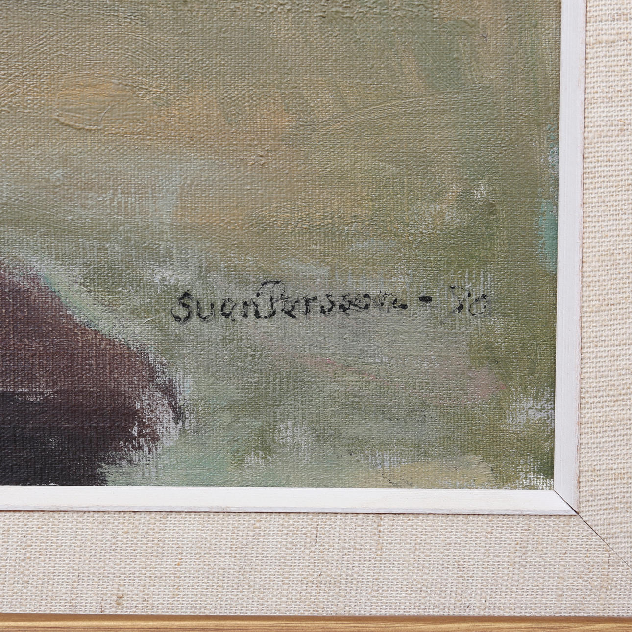 SVEN PERSSON. "Södra Öland". Olja på duk, signerad. Konst - Måleri ...